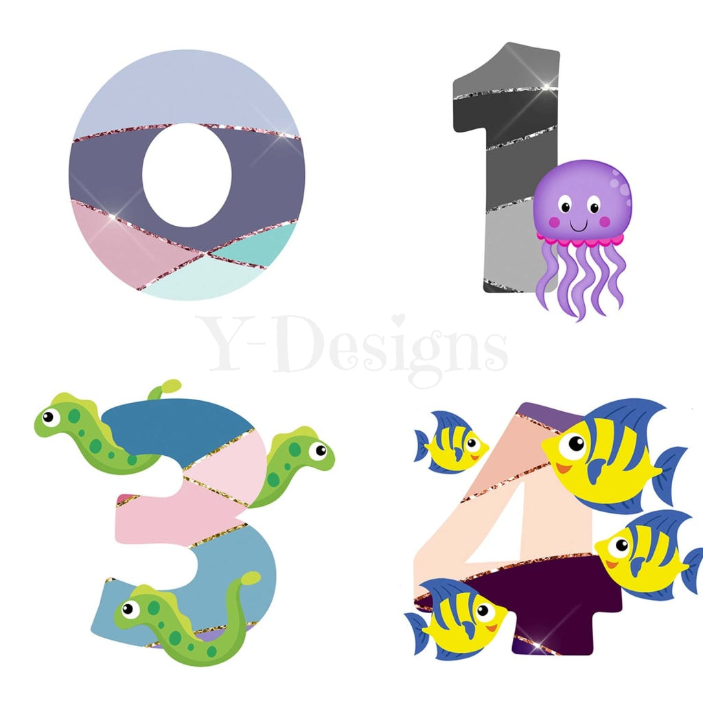 Ocean Print, Alphabet, Nursery Decor, Baby Nursery, ABCs – Y-Designs